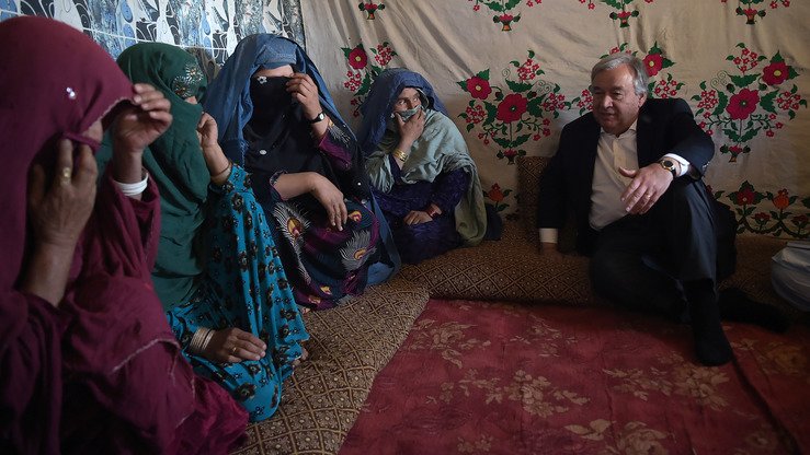 In Kabul, UN chief calls for peace, increased humanitarian aid