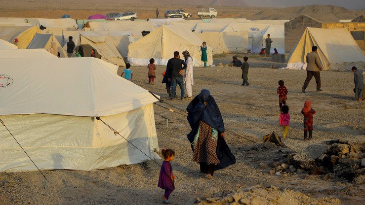 Afghans condemn militant activities as mass displacement continues