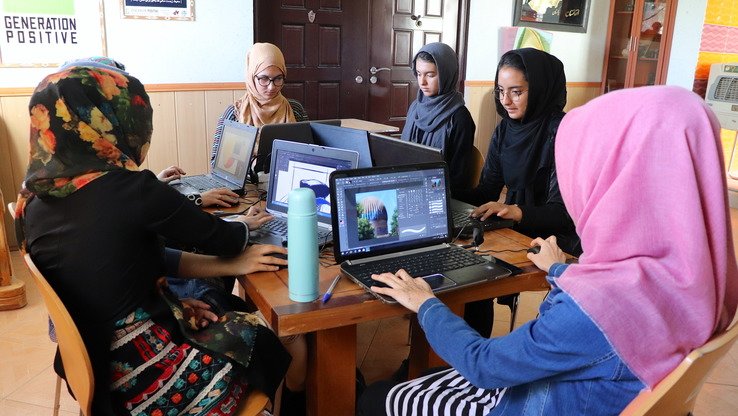 'Generation Positive' class teaches animation skills to girls in Herat