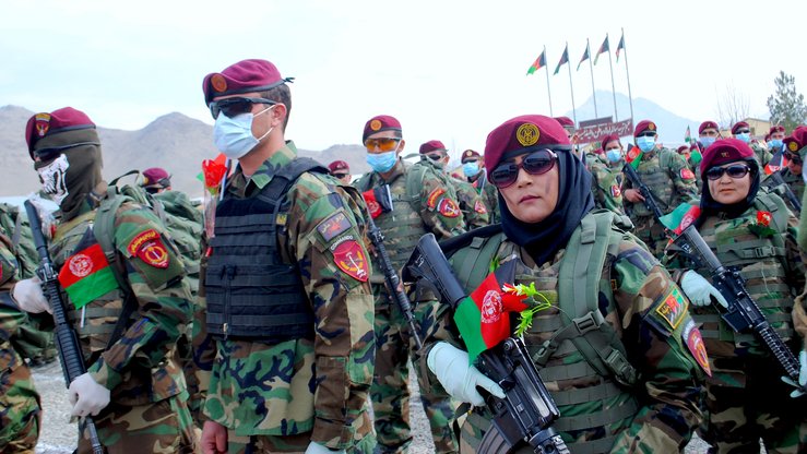 Afghan commandos vow to stand in the way of those who disrupt peace